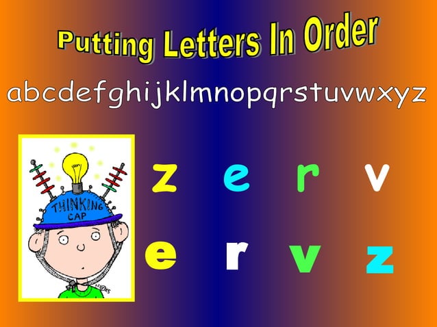 Alphabetical order | PPT