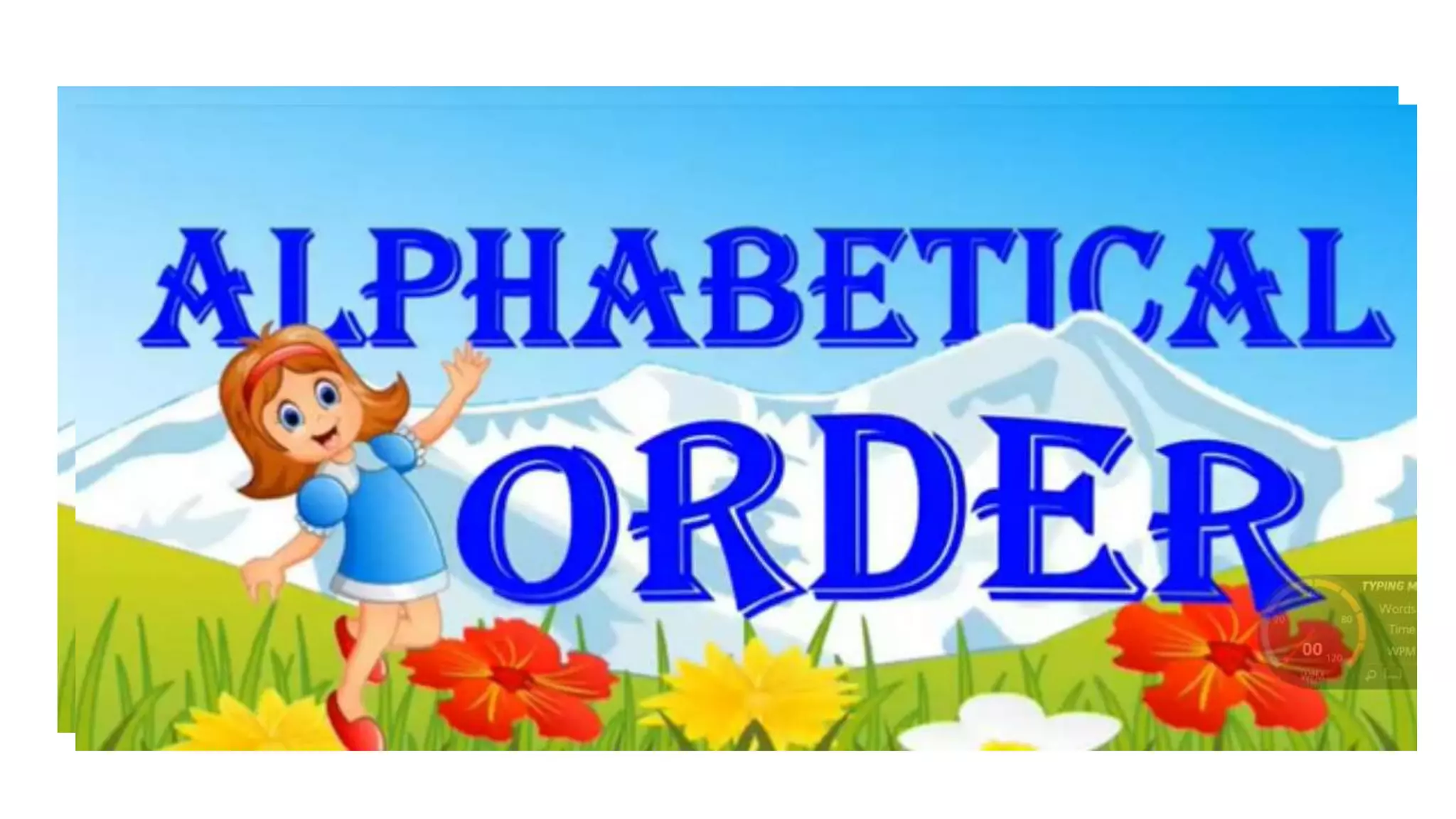 arranging in Alphabetical order | PPTX