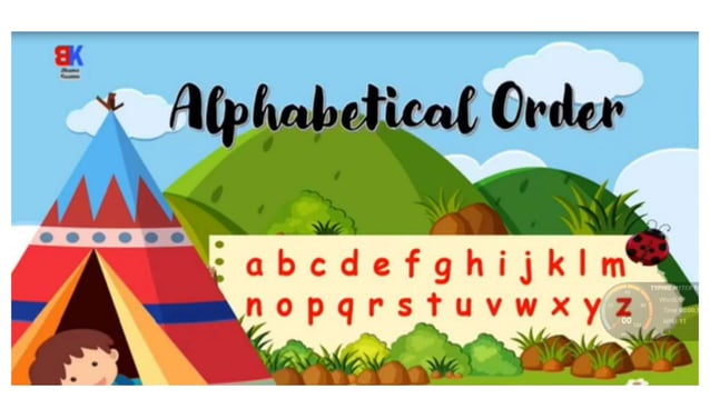 arranging in Alphabetical order | PPTX | Daycare and Pre-School | Parenting