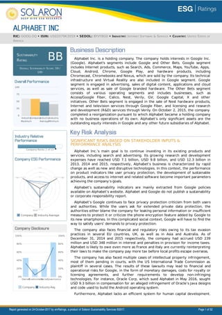 Alphabet Inc Full Report - Sept 2016 | PDF