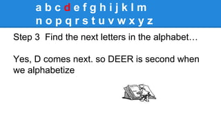 Alphabetizing and Using Dictionary Skills | PPTX