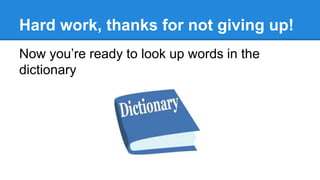 Alphabetizing and Using Dictionary Skills | PPTX