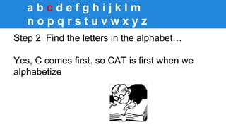 Alphabetizing and Using Dictionary Skills | PPTX