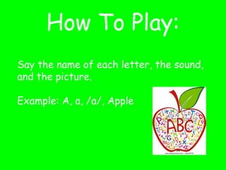 Alphabet Letter Game | PPT