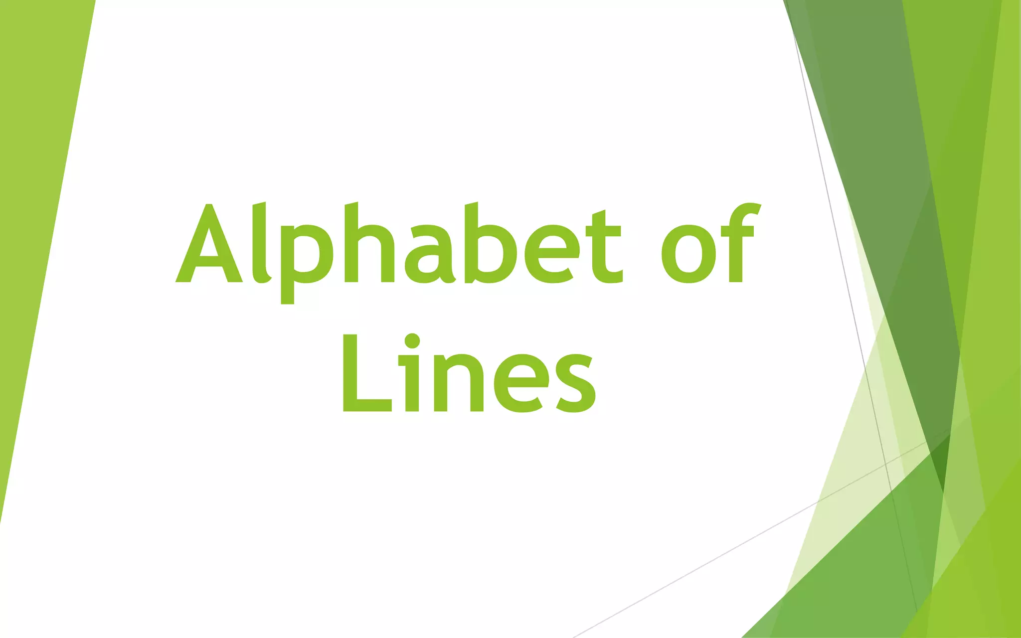 TLE 9 (Technical Drafting) - Alphabet of Lines | PPT