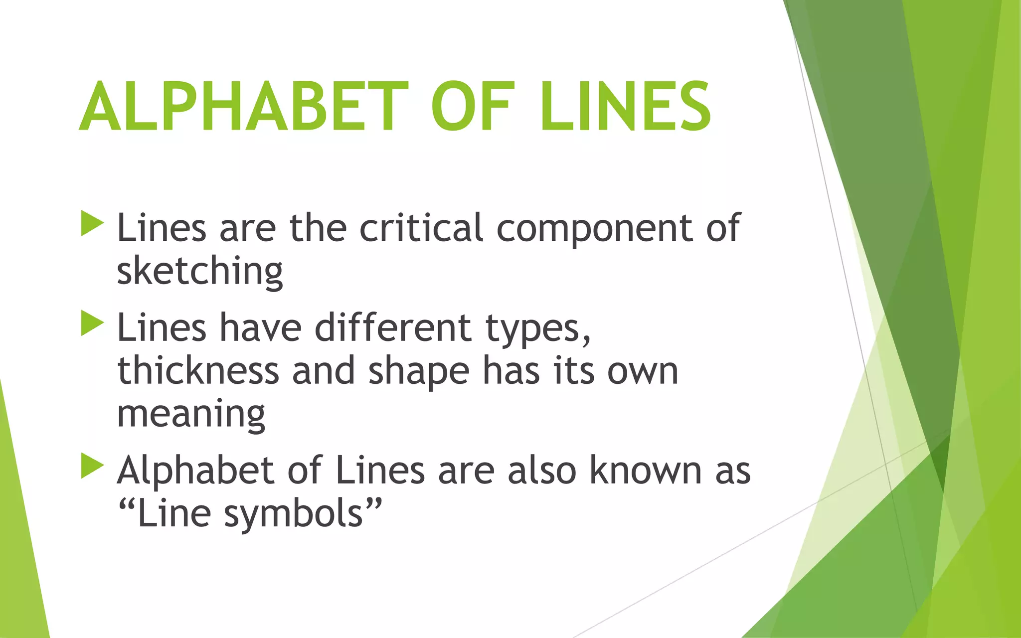 TLE 9 (Technical Drafting) - Alphabet of Lines | PPT