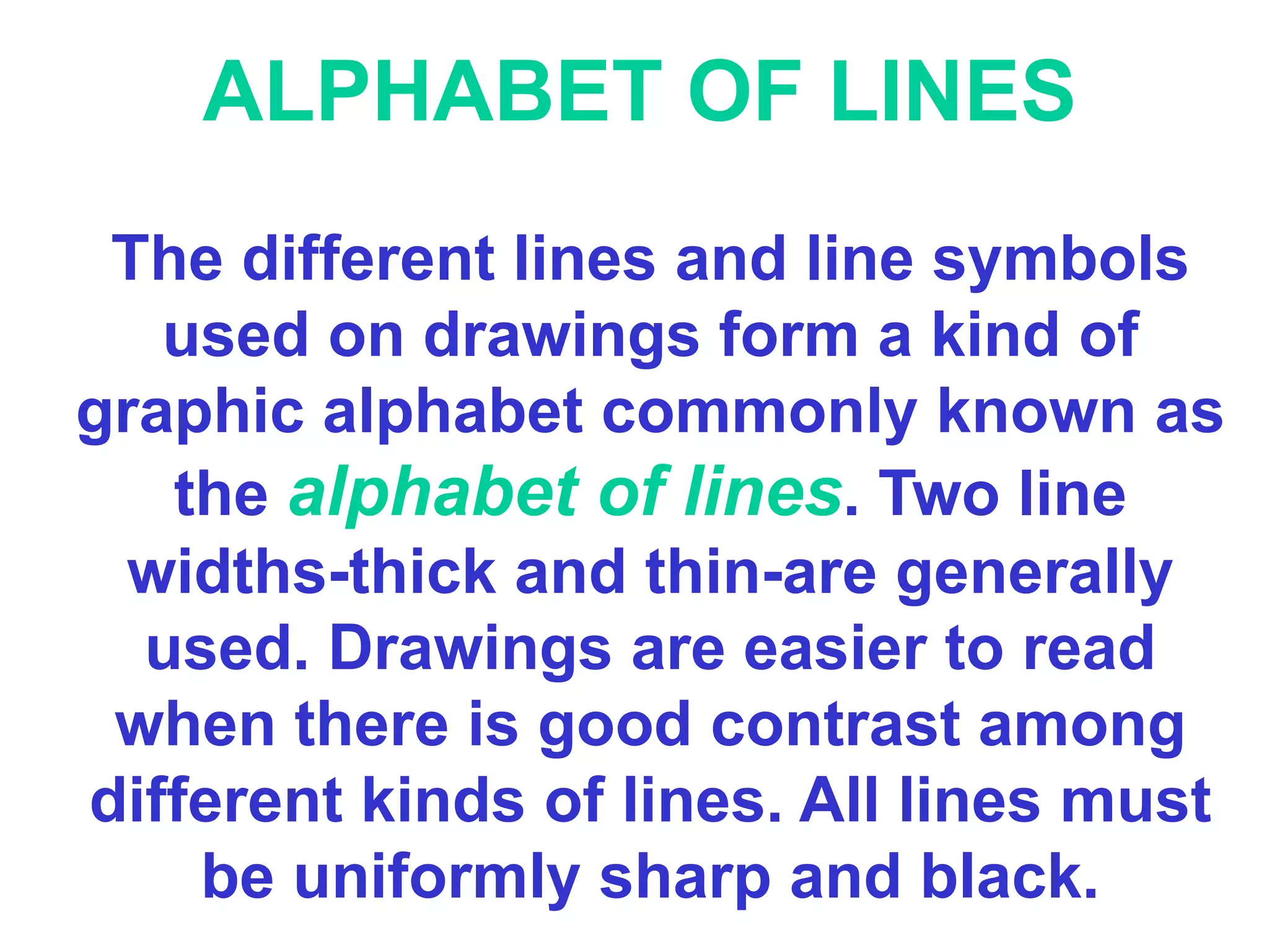 Alphabet of lines | PPT
