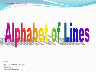 Alphabet of Lines (in technical drawing) | PPTX