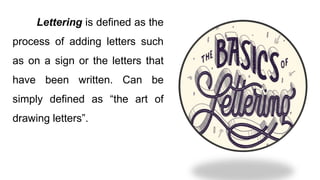 Alphabet of Lines and Styles of Lettering | PPTX