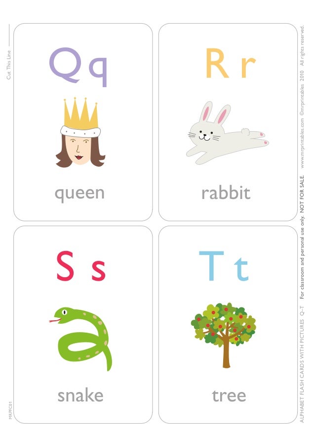 Alphabet phonics flashcards