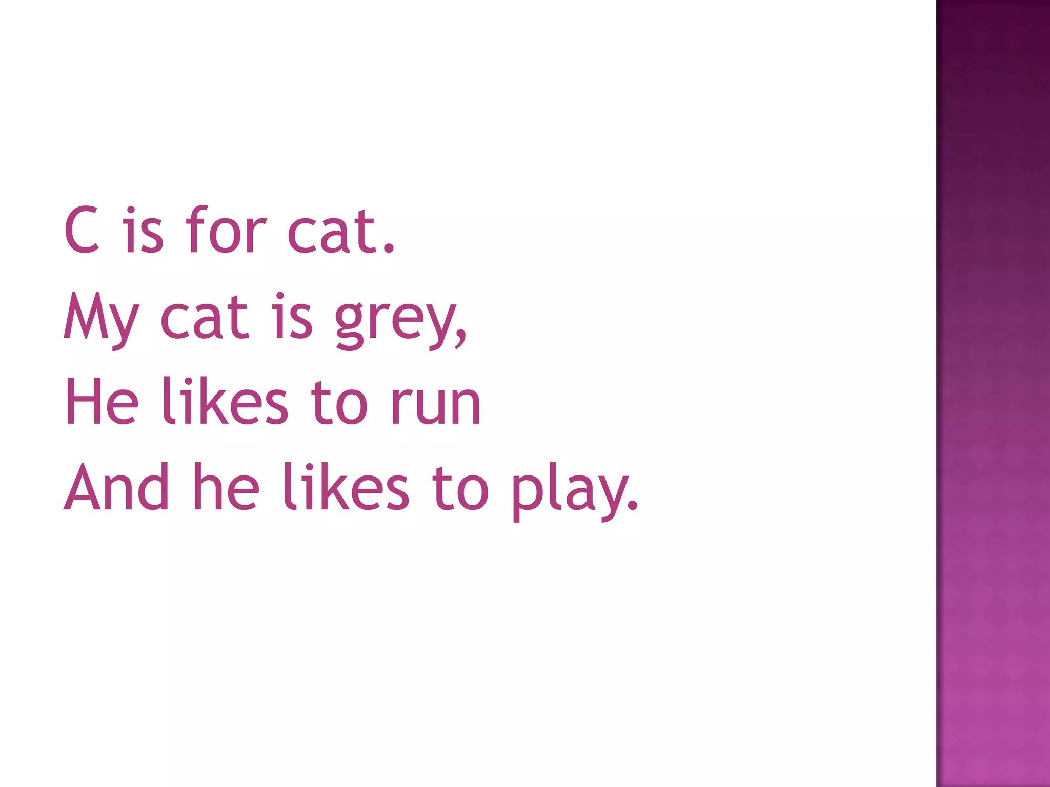 Alphabet poems | PPT | Free Download