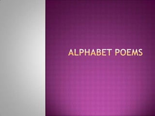 Alphabet poems | PPT