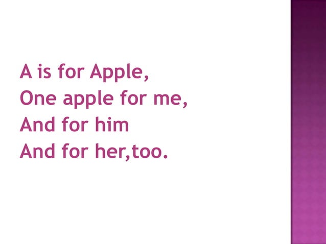 Alphabet poems | PPT | Free Download