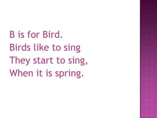 Alphabet poems | PPTX