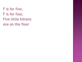 Alphabet poems | PPTX