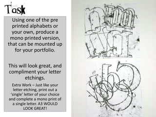 Alphabet PPt for MonoPrints.pptx | Desktop Publishing | Computer ...