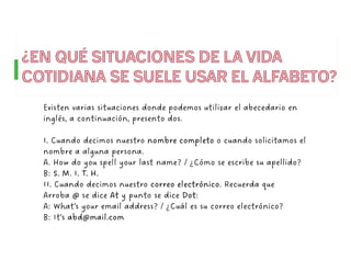 Alfabeto en Ingles para estudio de Principiantes | PDF