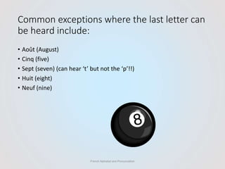 alphabet alphabets and french pronounciation | PPT