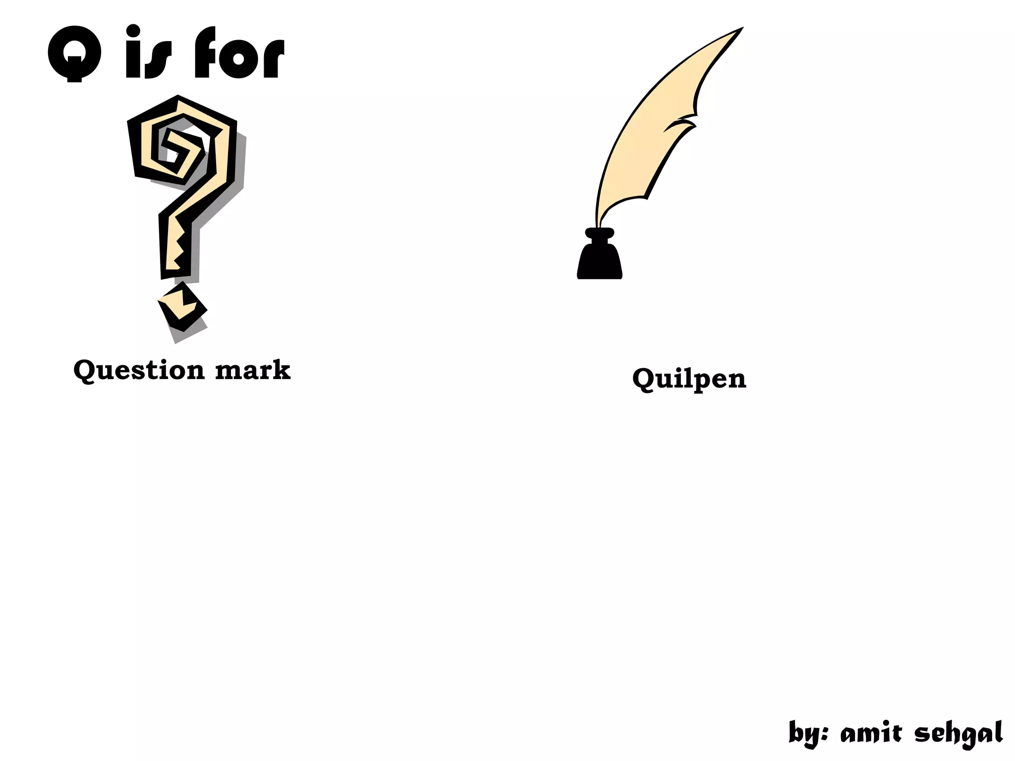 Alphabet representation q | PPTX