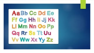 Alphabets | PPTX