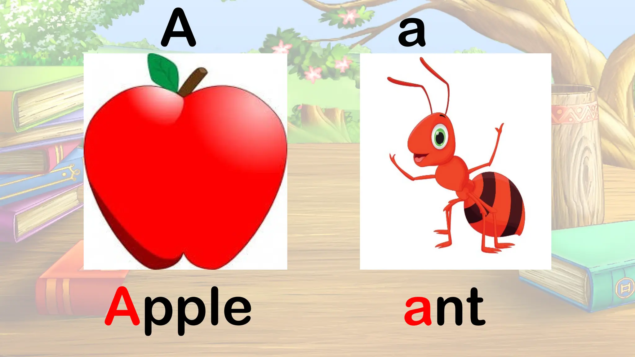 Alphabets learning through pictures and exercises | PPTX