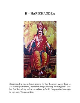 Alphabets based on hindu mythology | PDF