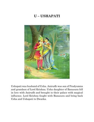 Alphabets based on hindu mythology | PDF