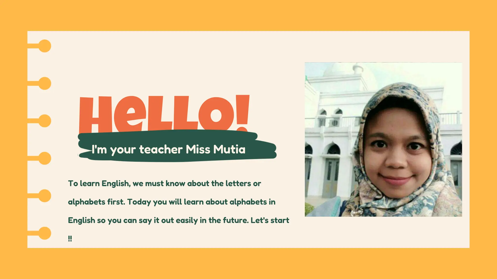 Presentation of Alphabets (A to Z) for K2 Level | PPTX