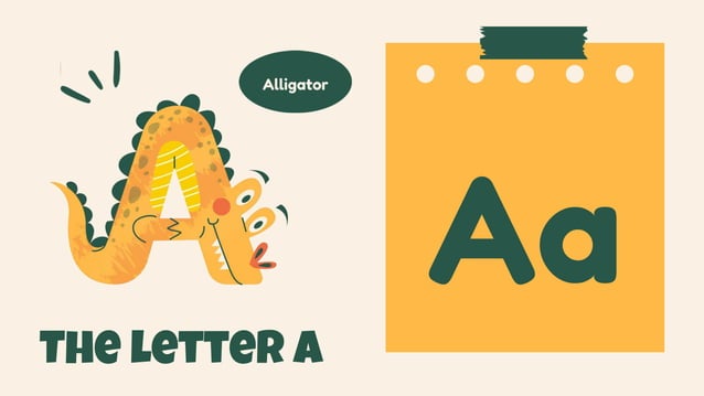 Presentation of Alphabets (A to Z) for K2 Level | PPT | Free Download