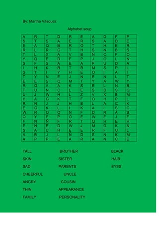 Alphabet soup | DOCX