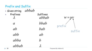 Alphabets , strings, languages and grammars | PPTX