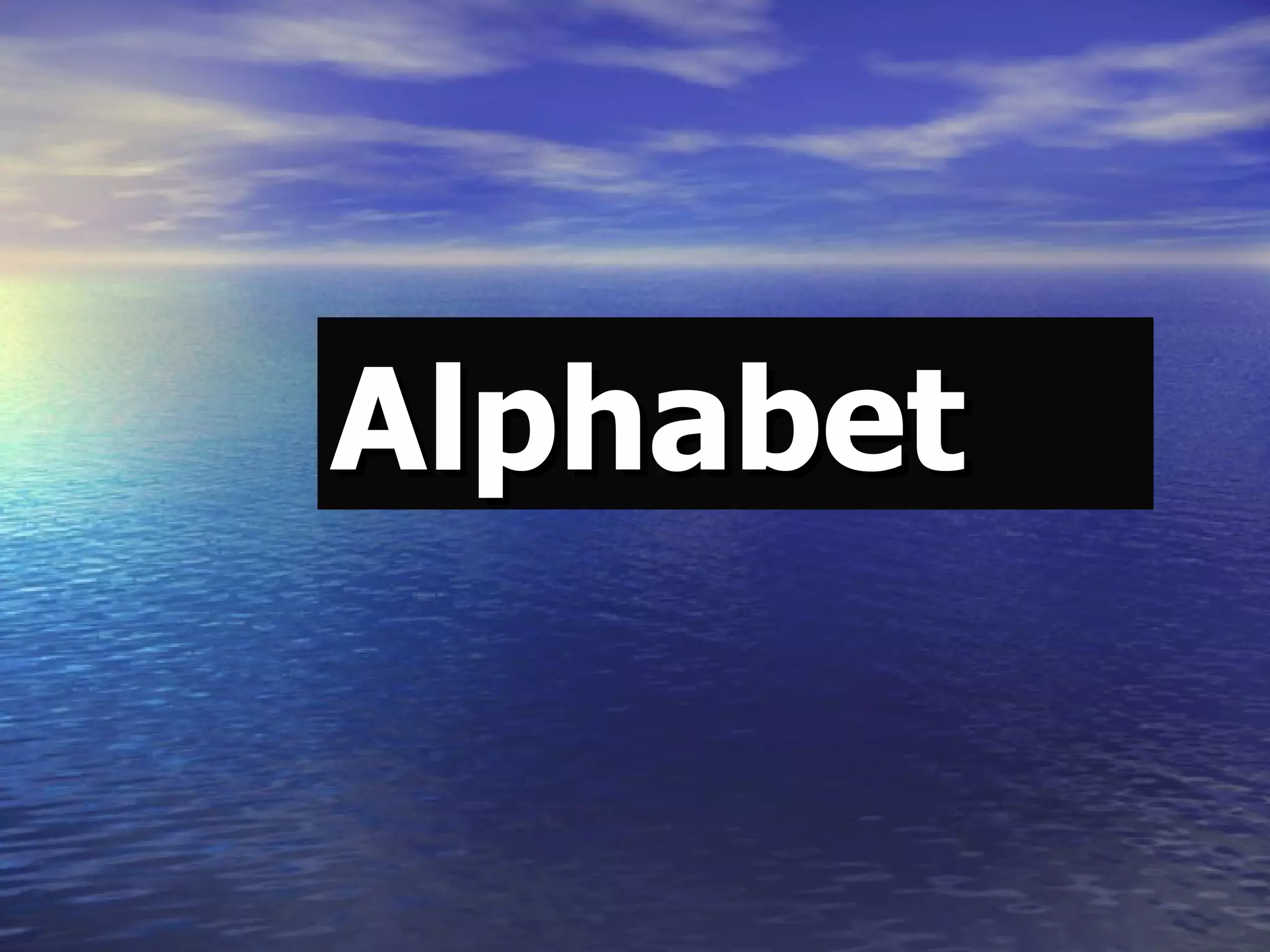 Alphabet+ vocabulary | PPT