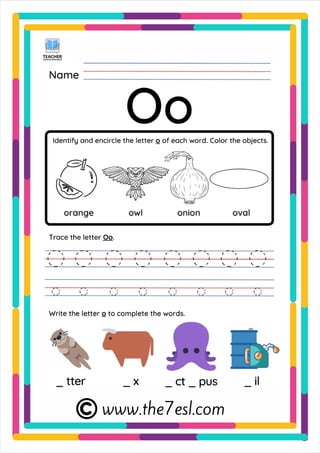 Alphabet worksheets | PDF