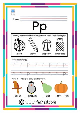 Alphabet worksheets | PDF