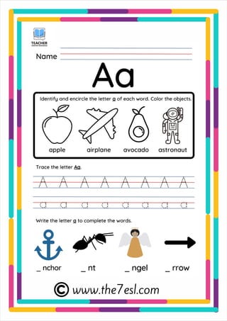 Alphabet worksheets | PDF