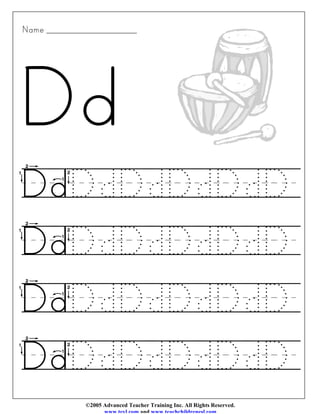 Alphabet writing 1 | PDF