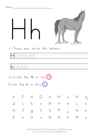 Alphabet writing 2 | PDF