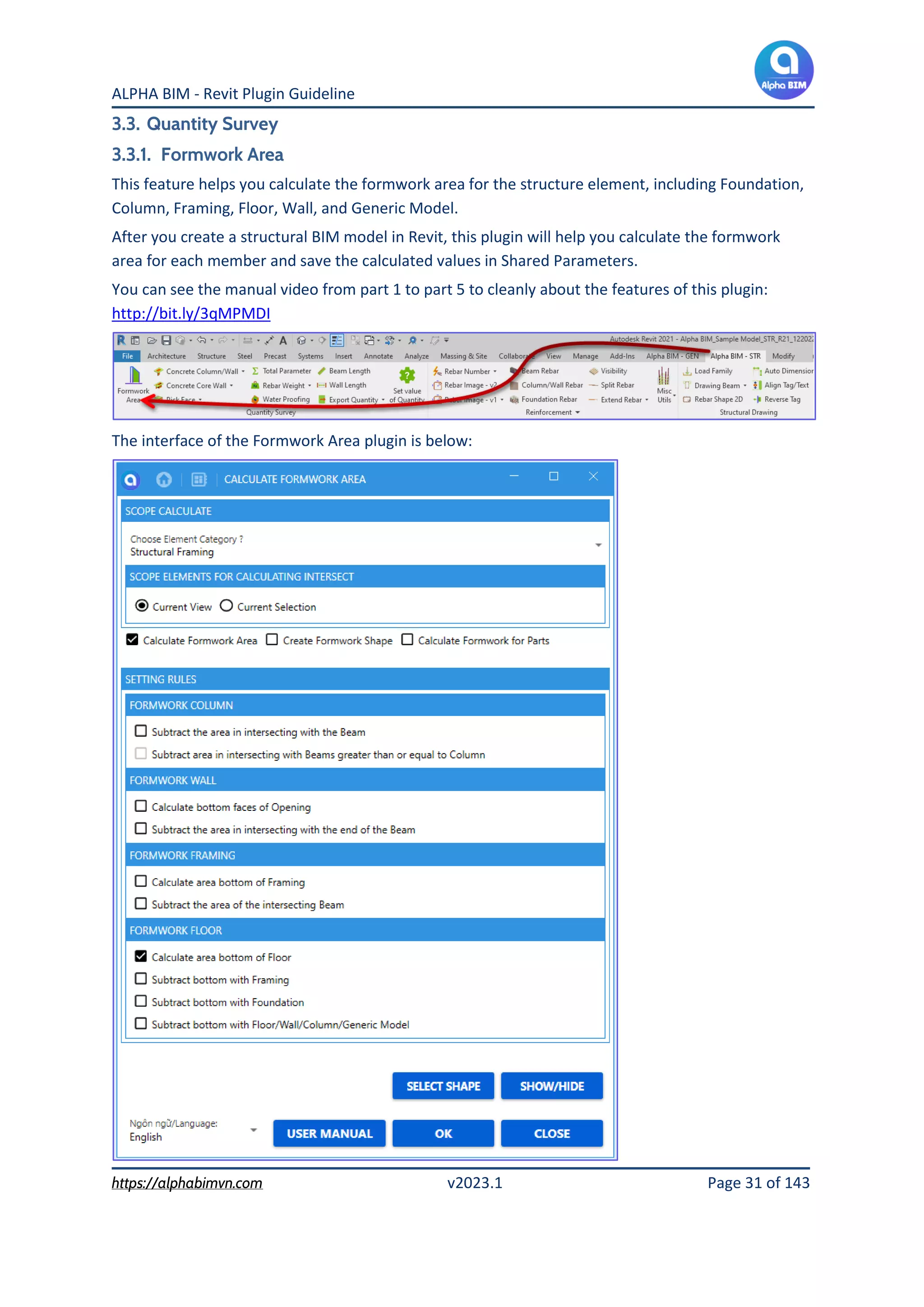 Alpha BIM Plugin Guideline | Revit API, Revit Tools | PDF
