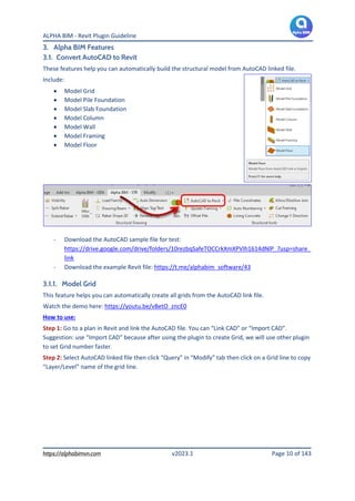 Alpha BIM Plugin Guideline | Revit API, Revit Tools | PDF