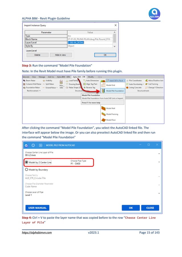 Alpha BIM Plugin Guideline | Revit API, Revit Tools | PDF