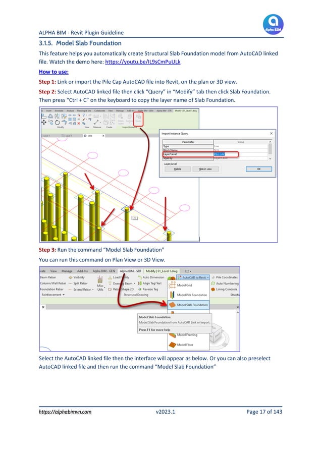 Alpha BIM Plugin Guideline | Revit API, Revit Tools | PDF
