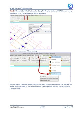 Alpha BIM Plugin Guideline | Revit API, Revit Tools | PDF