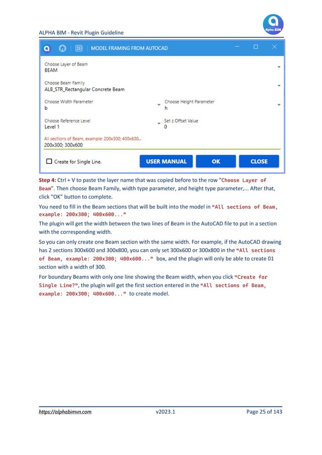 Alpha BIM Plugin Guideline | Revit API, Revit Tools | PDF
