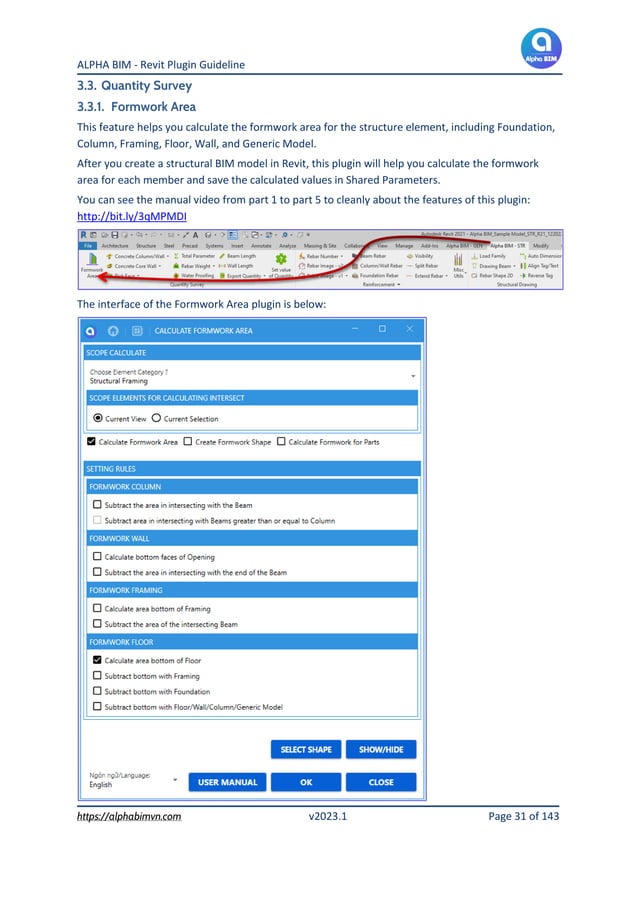 Alpha BIM Plugin Guideline | Revit API, Revit Tools | PDF