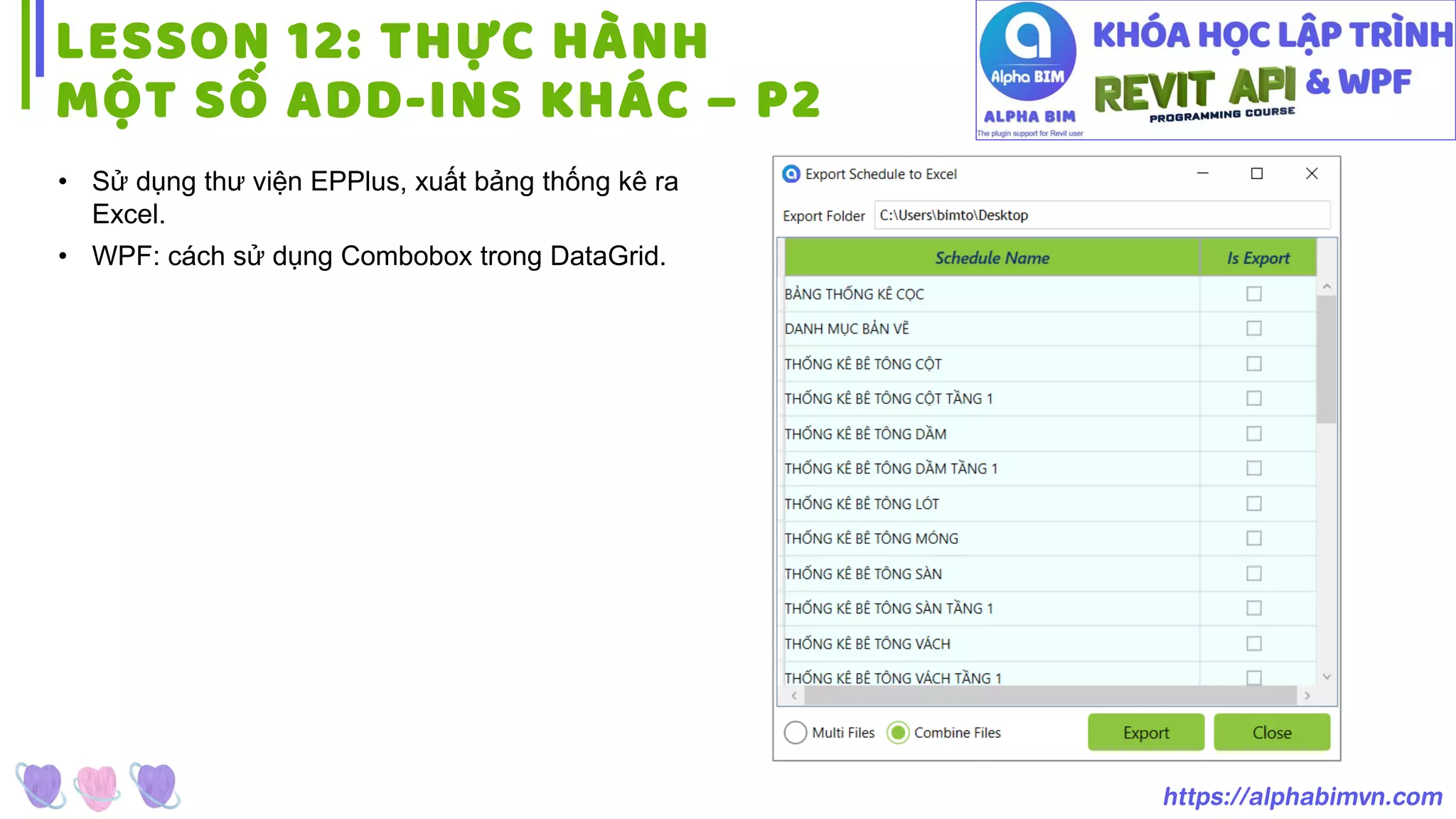 Revit API & WPF Training - 15 Lessons | Alpha BIM 2023 | PDF