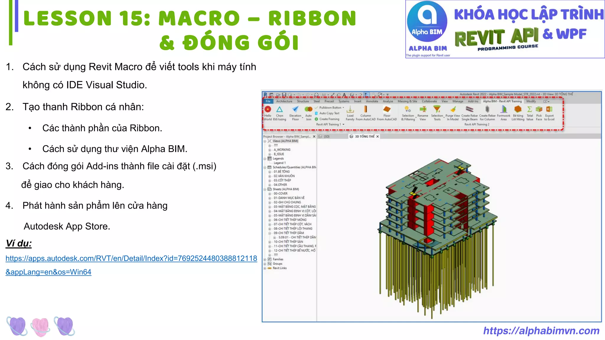 Revit API & WPF Training - 15 Lessons | Alpha BIM 2023 | PDF