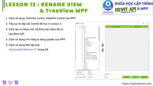 Revit API & WPF Training - 15 Lessons | Alpha BIM 2023 | PDF