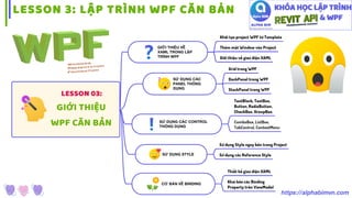 Revit API & WPF Training - 15 Lessons | Alpha BIM 2023 | PDF