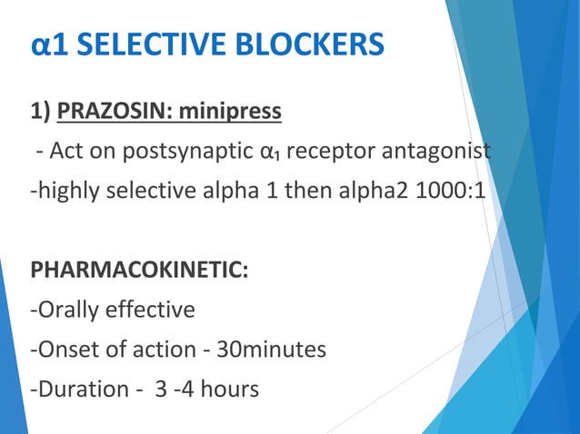 alpha blocker, receptors, antagonist, mechanism of action | PPTX