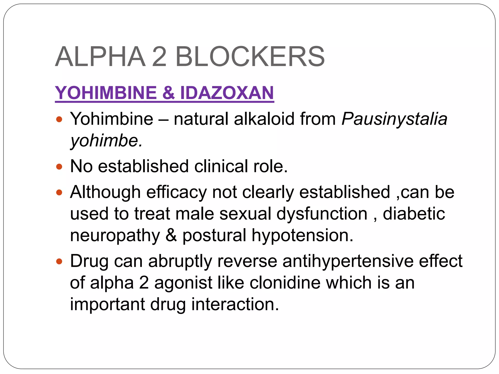 Alpha blockers | PPTX | Endocrine and Metabolic Diseases | Diseases and ...
